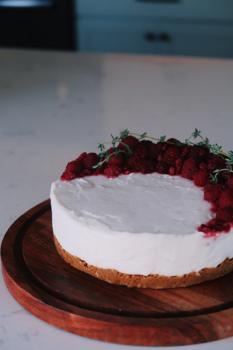 {Gluten Sensitive} Raspberry Cheesecake | Moo's Bakery | Based in Cedar Falls, IA